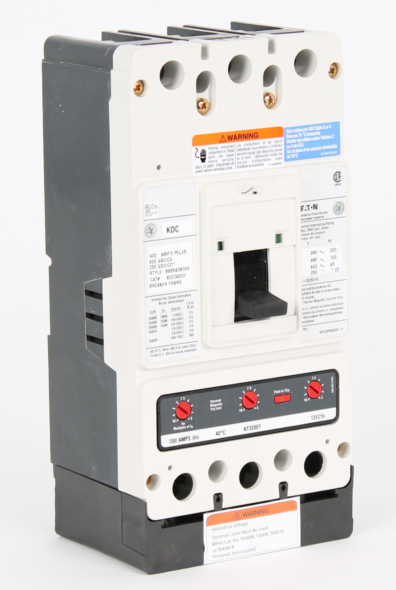 DISJONCTEURS KDC3400F-U | Distributeck Électrique