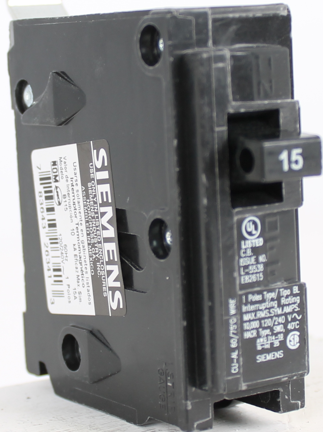 DISJONCTEURS B115-N | Distributeck Électrique