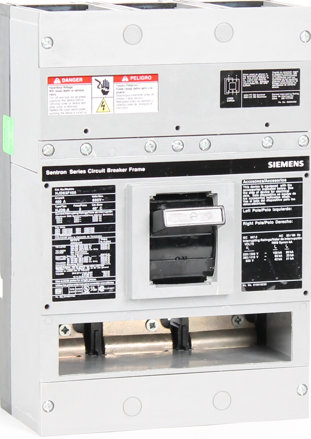 DISJONCTEURS HJD63F400-U | Distributeck Électrique